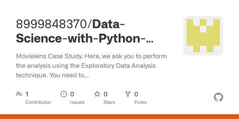 Github 8999848370data Science With Python Project Movielens Case
