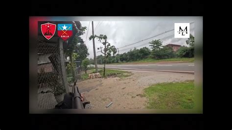 ရေဖြူမြို့ပေါ်တွင် စစ်သားများ လိုက်ပါလာသည့် ကားတစ်စီးကို ပစ်ခတ်တိုက်ခိုက် သေနက်၄လက်သိမ်းဆည်းရရှိ