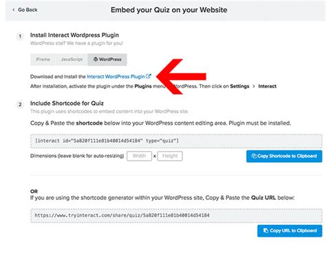 How To Embed Into Wordpress Interact Help Center
