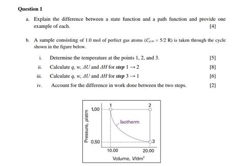 Solved Question 1 A Explain The Difference Between A State