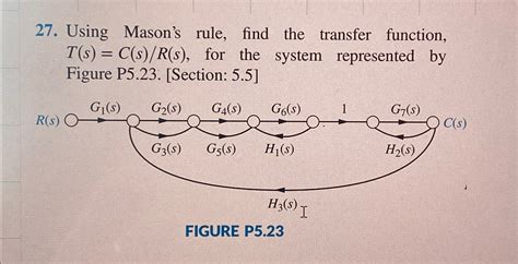 solved using mason s rule find the transfer function