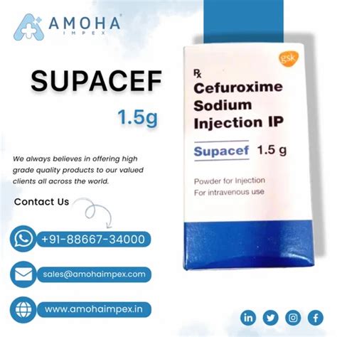 Cefuroxime 15 Gm Injection Supacef15gm Injection At ₹ 300box