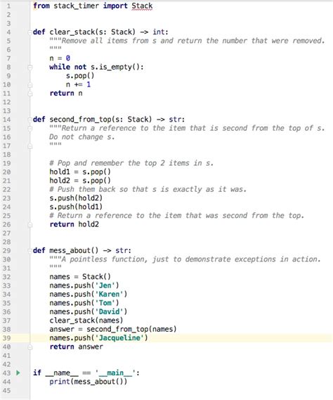 43 Exceptions — Csc148 Course Notes