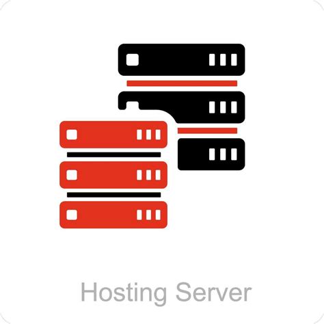 Hosting Server And Big Data Icon Concept Vector Art At Vecteezy