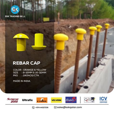 Rebar Cap 8mm 16mm Small Ssk Trading Wll
