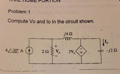 solved compute vo and io in the circuit shown
