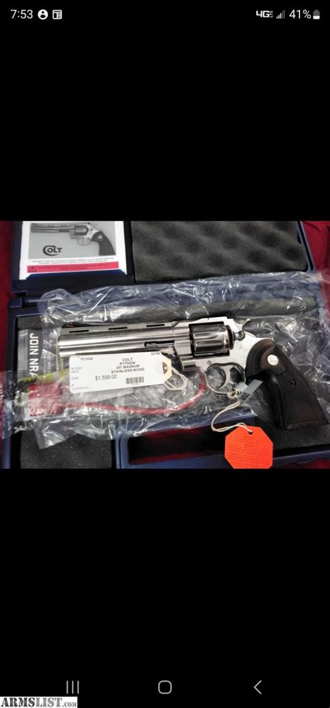 ARMSLIST For Sale New Colt Python