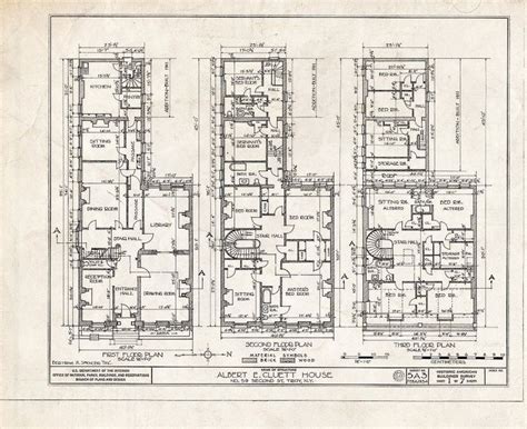 Blueprint Habs Ny42 Troy1 Sheet 1 Of 7 Albert Cluett House 59