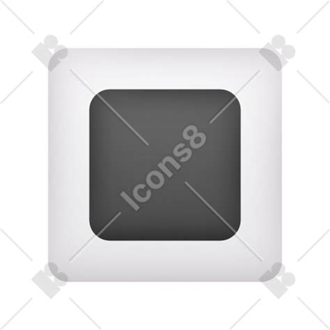 White Square Outline Emoji