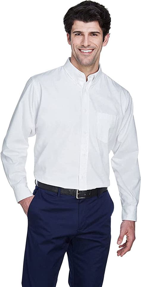 8975 Ultraclub Mens Whisper Twill White Xl