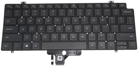 New Us Black English Backlit Laptop Keyboard Without Palmrest For Dell Latitude 7410 2 In 1 P