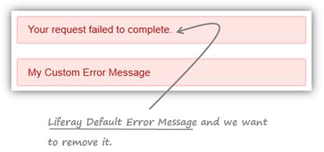 Liferay Error Messages Pro Liferay