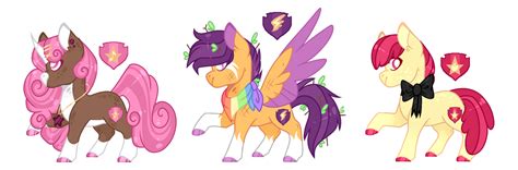Mlp Cutie Mark Crusaders Redesign By Lilywolfpie On Deviantart
