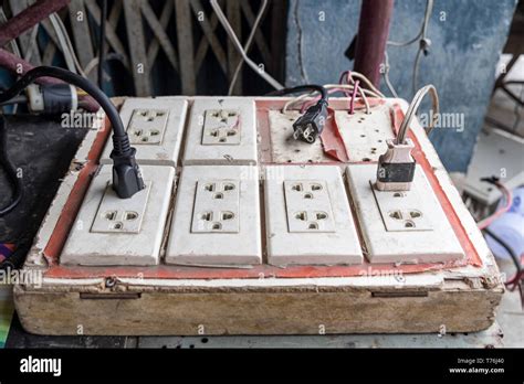 Close Up Of Old Socket Hi Res Stock Photography And Images Alamy