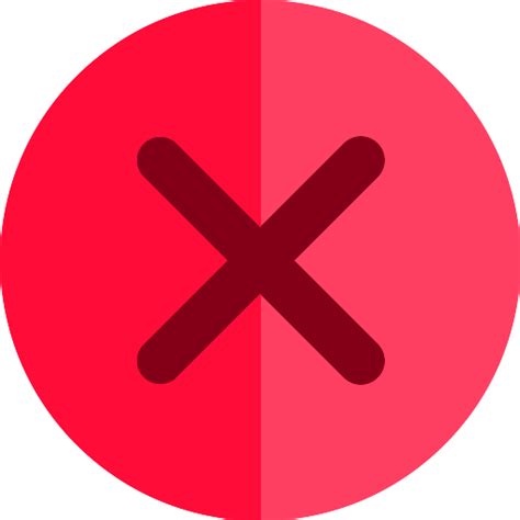 Error Prohibition Symbol Forbidden Letter X Shapes Icon