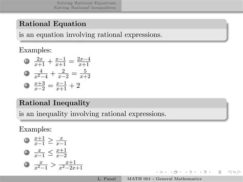 Rational Function Rational Function Ppt