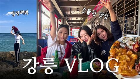 강릉vlog 세 친구 1박 2일 낭만 소주 여행 강릉민박 해장맛집 🌊소돌항맛집 Youtube