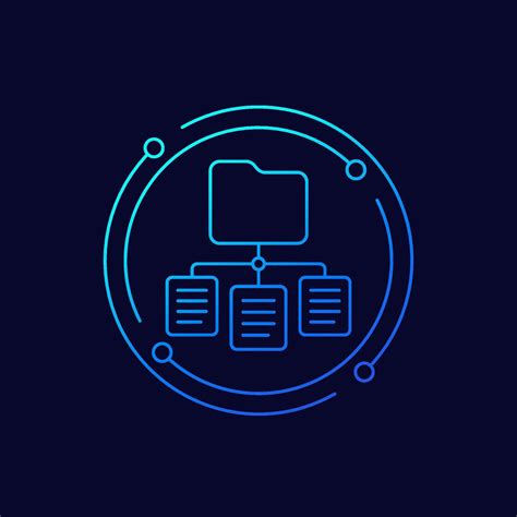 Classification Icon Data Management Linear Design 54322037 Vector Art