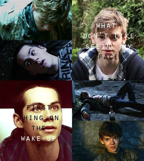 Newt And Thomas The Maze Runner Book Series By James Dashner Film Movie Still Maze