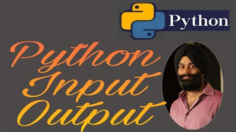 Python Input Output Youtube