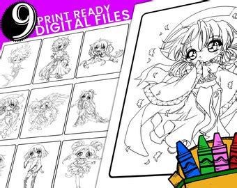 Sexy Character Coloring Etsy