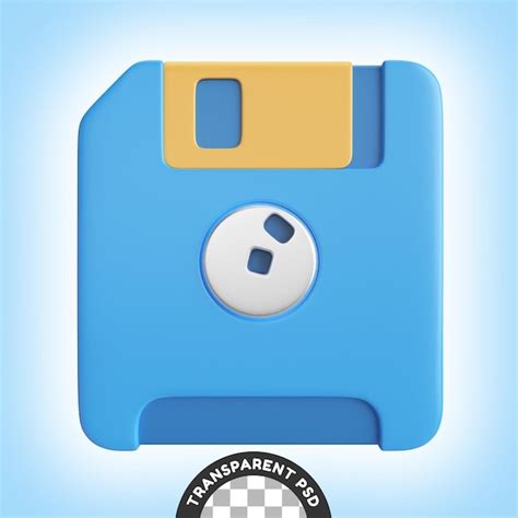 premium psd floppy disk 3d illustration icon
