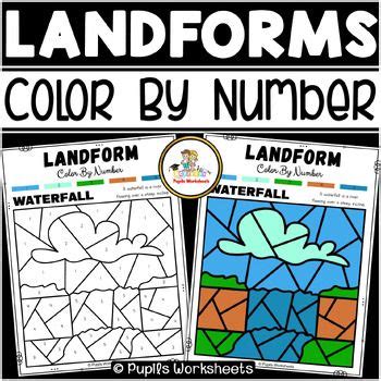 Landforms Color By Number Printable Landforms Color By Code Worksheets Artofit