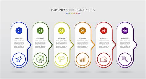비즈니스 프로세스 그래프 성공 다이어그램 및 화살표 타임라인 벡터 인포그래픽 차트 그림으로 단계 그래프에 대한 스톡 벡터 아트