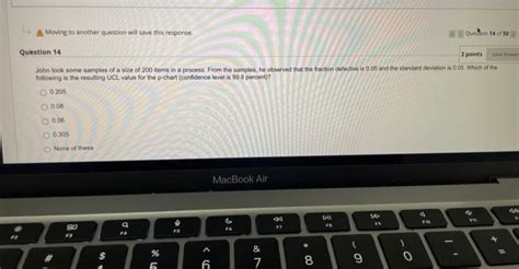 Solved Following Is The Resulting UCL Value For The P Chart Chegg Com