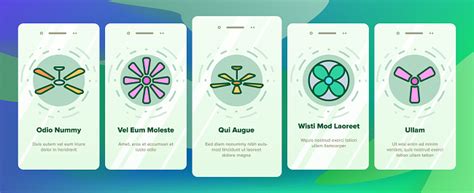 천장 선풍기 프로펠러 벡터 온보딩 모바일 앱 페이지 화면 가정 생활에 대한 스톡 벡터 아트 및 기타 이미지 가정 생활 가정의 방 관다발 식물 Istock