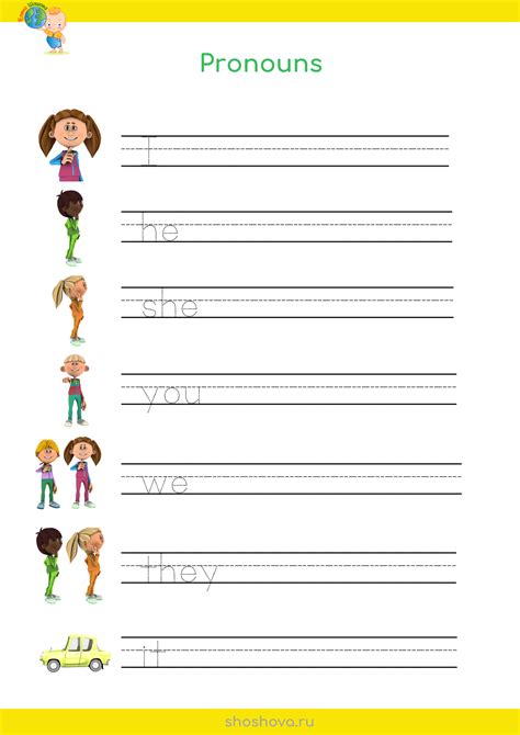 Местоимения в английском языке Материалы для детей Английский Английский язык Уроки английского