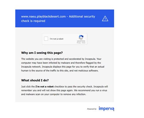 website captcha issue r blackdesertonline
