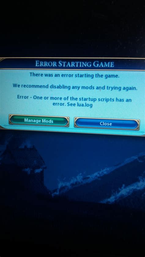 i m trying to get a custom game running in civ 6 but it just shows this