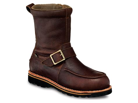 Irish Setter Wingshooter 9 Side Zip Hunting Boots Leather Brown Mens