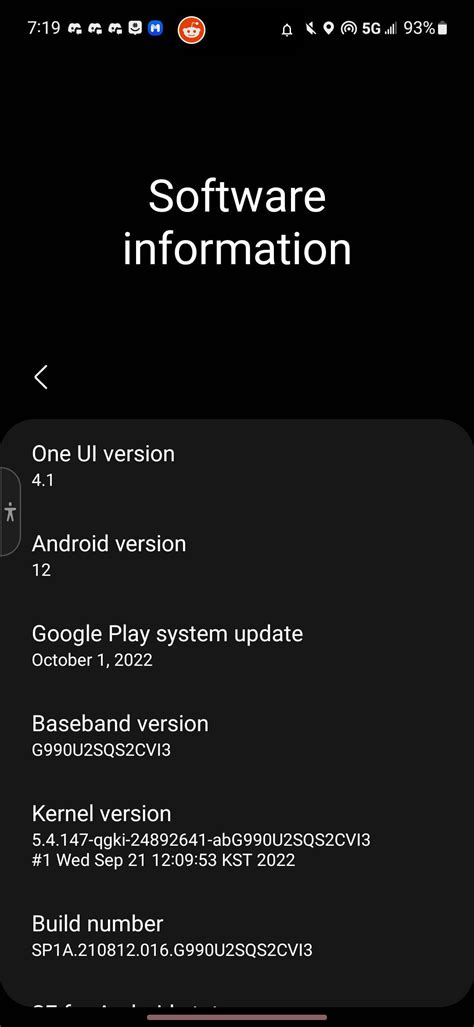 Who Still Has Android 12 R Galaxys21fe