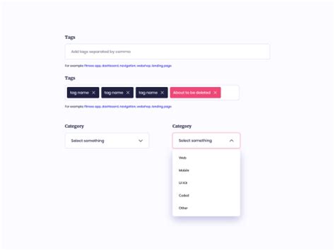 Dropdown Designs Created By UI Desgn Daily