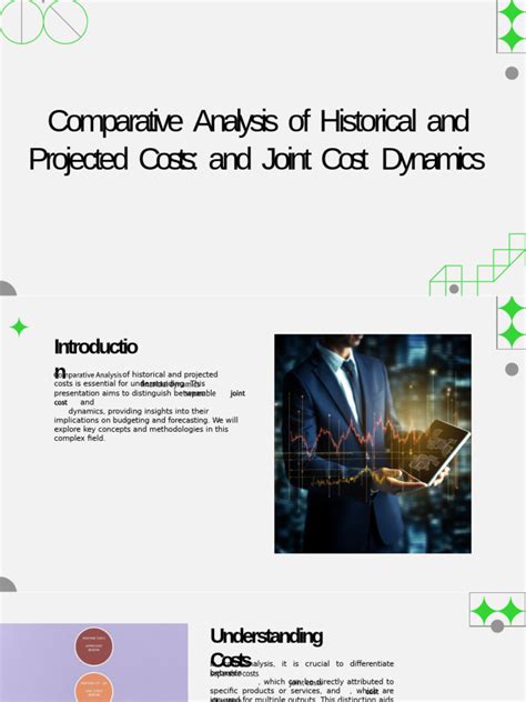 Slidesgo Comparative Analysis Of Historical And Projected Costs Distinguishing Separable And