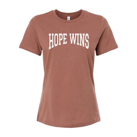 Hope Wins Womens Relaxed Fit Tee 6 Colors Hellohope