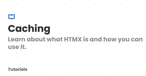 Caching Tutorials