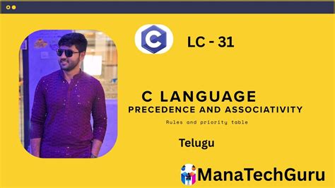 𝐎𝐩𝐞𝐫𝐚𝐭𝐨𝐫 𝐏𝐫𝐞𝐜𝐞𝐝𝐞𝐧𝐜𝐞 𝐚𝐧𝐝 𝐀𝐬𝐬𝐨𝐜𝐢𝐚𝐭𝐢𝐯𝐢𝐭𝐲 𝐢𝐧 𝐂 𝐒𝐢𝐦𝐩𝐥𝐞 𝐄𝐱𝐩𝐥𝐚𝐧𝐚𝐭𝐢𝐨𝐧 𝐰𝐢𝐭𝐡 𝐓𝐚𝐛𝐥𝐞 Youtube