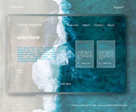 Travel User Interface In Glassmorphism Figma