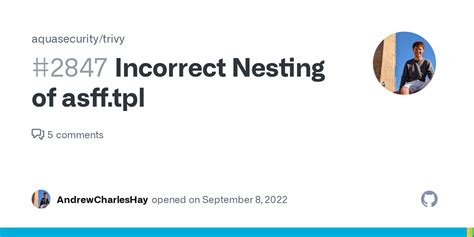 incorrect nesting of asff tpl · issue 2847 · aquasecurity trivy · github