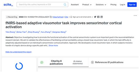 Fnirs Based Adaptive Visuomotor Task Improves Sensorimotor Cortical Activation