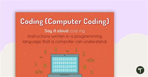 Coding Poster Teach Starter