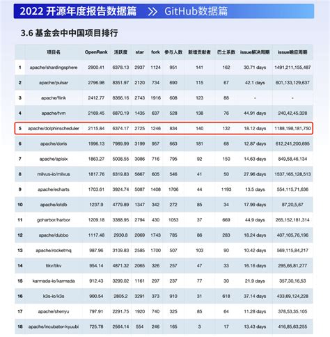 「2022 中国开源年度报告」openrank Dolphinscheduler 名列前茅 Csdn博客