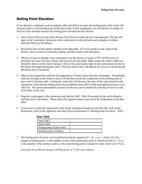 Vcl 11 4 Boiling Point Elevation