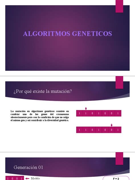 Algoritmos Genéticos Métodos De Selección Una Puno Ingeniería De Sistemas Pdf Algoritmo