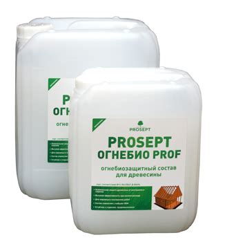PROSEPT огнебио PROF II - огнебиозащитный для защиты древесины, в ...