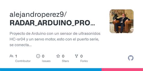 GitHub Alejandroperez9 RADAR ARDUINO PROCESSING Proyecto De Arduino Con Un Sensor De