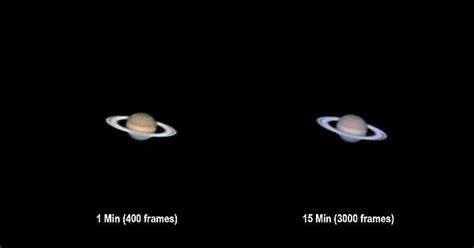 Quick Comparison Between 400 Frames And 3000 Frames Of Saturn Imgur